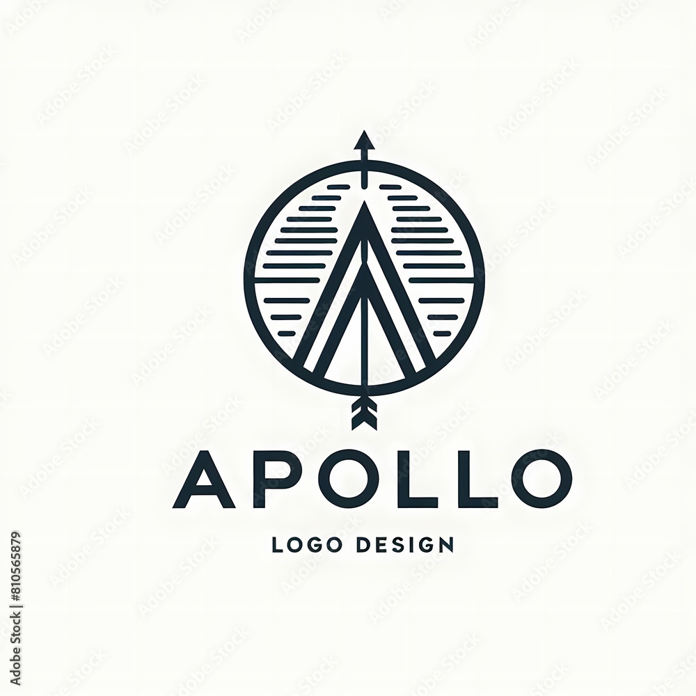 apollo logo design Stock Illustration | Adobe Stock