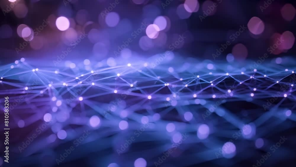 The symbol of a vibrant blue network representing connectivity in ...