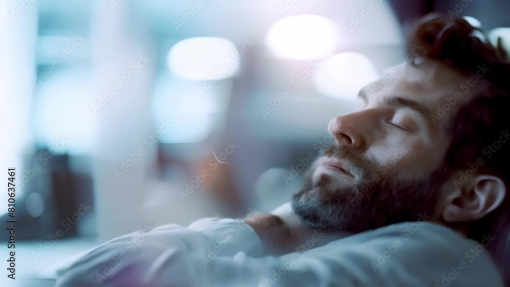 Overworked employee seeks solace in office nap due to stress and ...