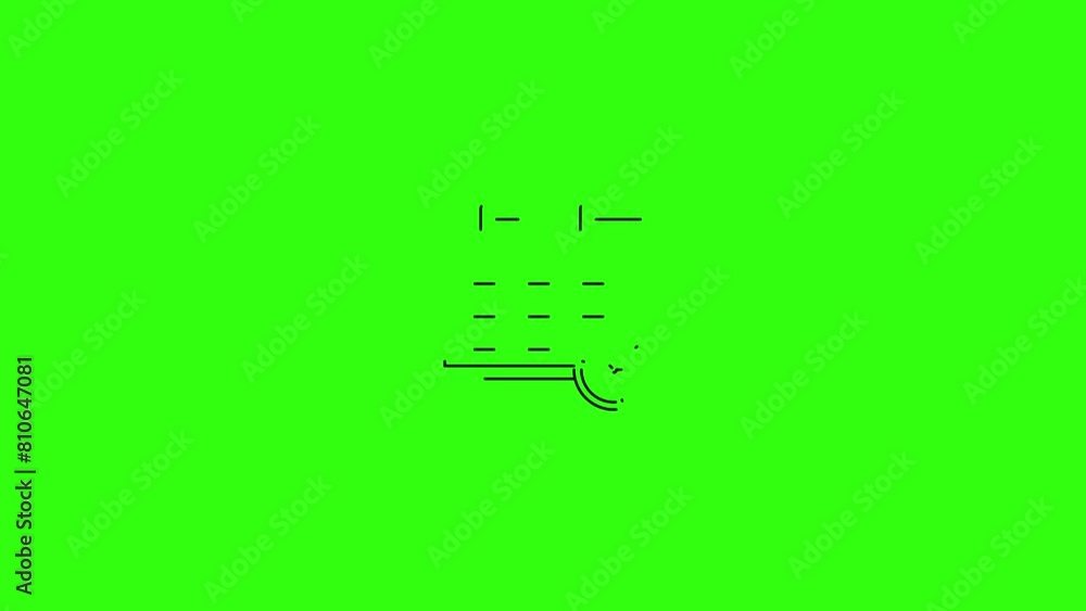 Animated time and clock outline icons 4k animation. Schedule and timing ...