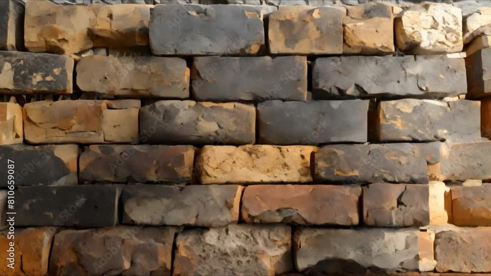 High resolution vintage cottagecore brick tile background with shabby ...