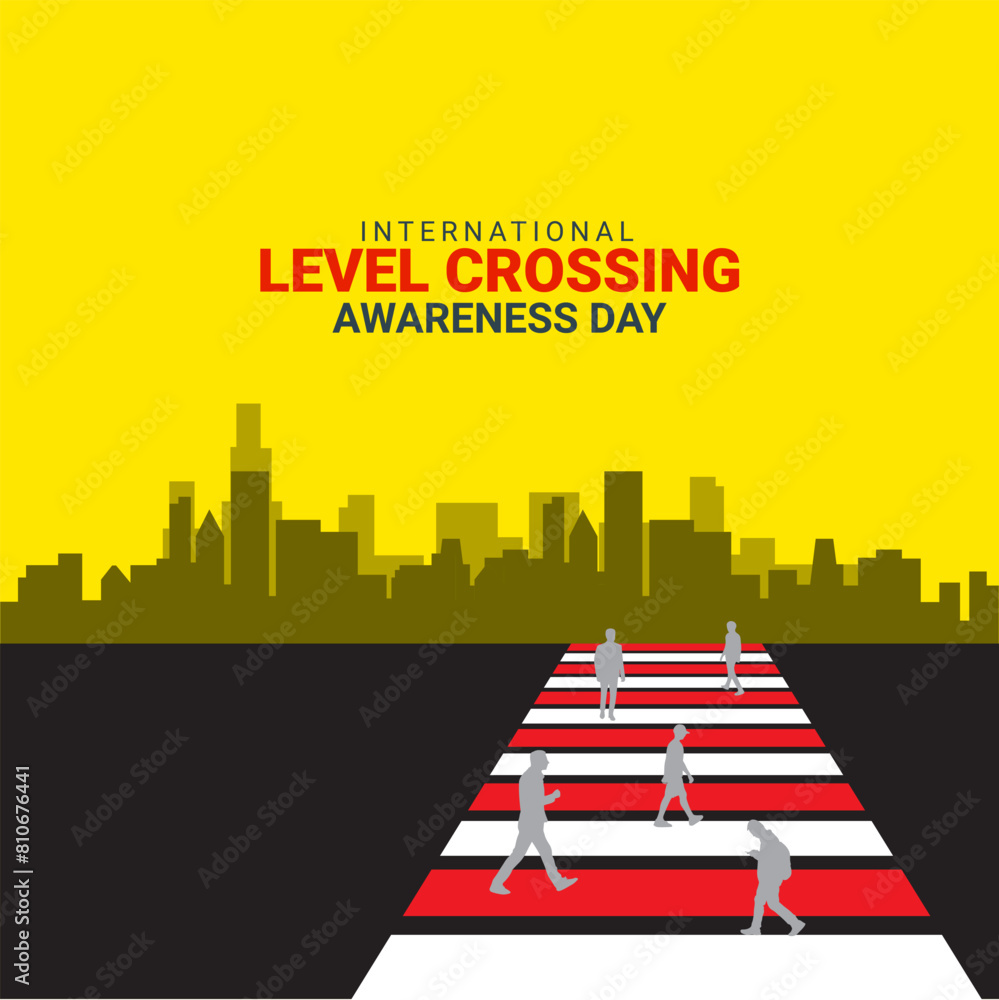 International Level Crossing Awareness Day creative unique concept idea ...