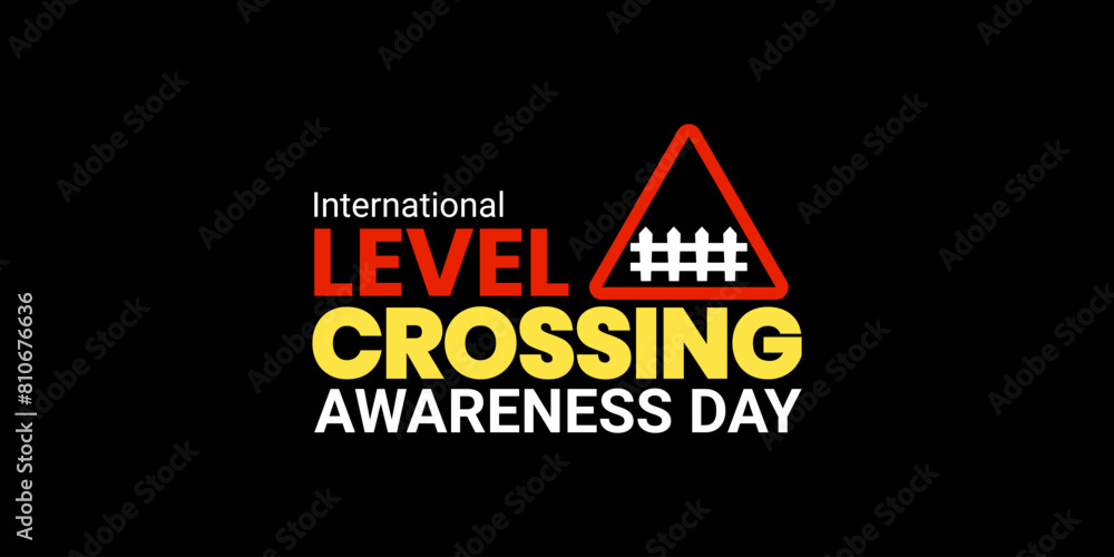 International Level Crossing Awareness Day creative unique concept idea ...