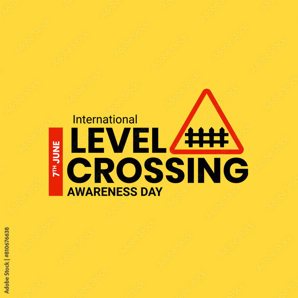 International Level Crossing Awareness Day creative unique concept idea ...