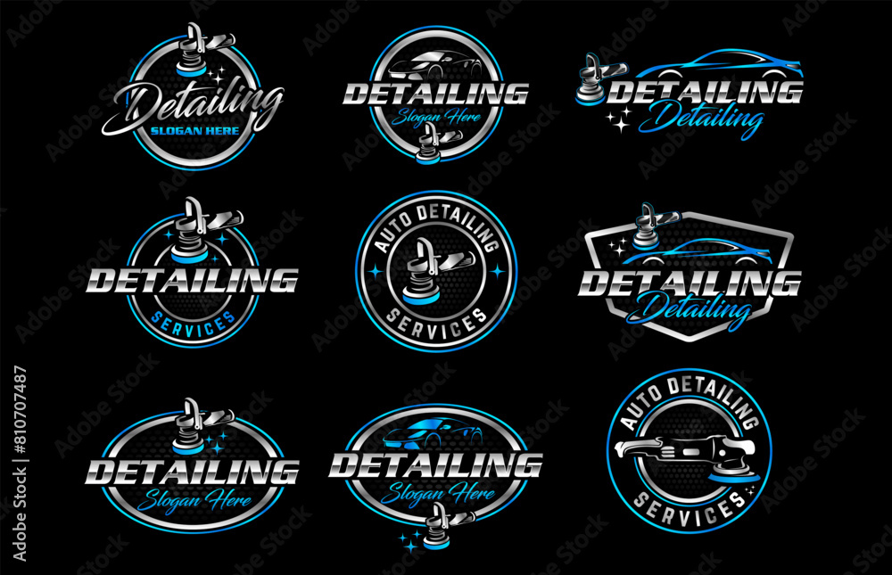 Vector logo for detailing car and tuning template Stock Vector | Adobe ...
