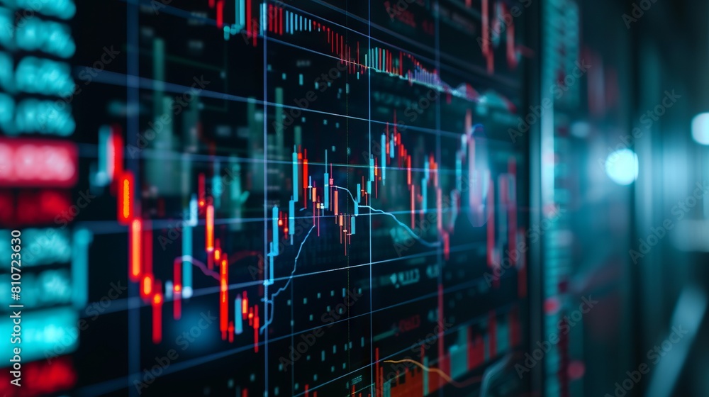 Detailed analysis display: investment trading metrics and trends on ...