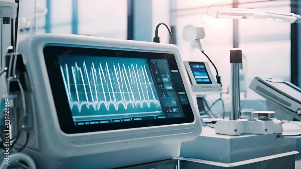 Diverse array of medical instruments used to measure vital signs ...