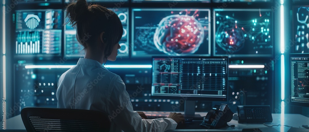 View Over the Shoulder of International Computer Scientist Developing ...