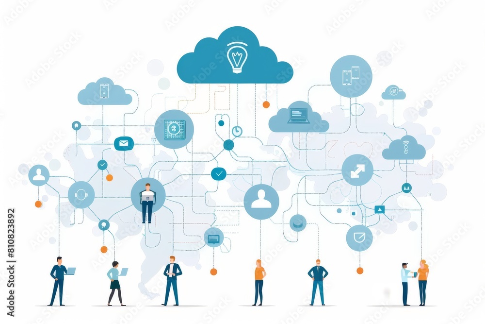 Synchronized networking in digital work environment remote and ...