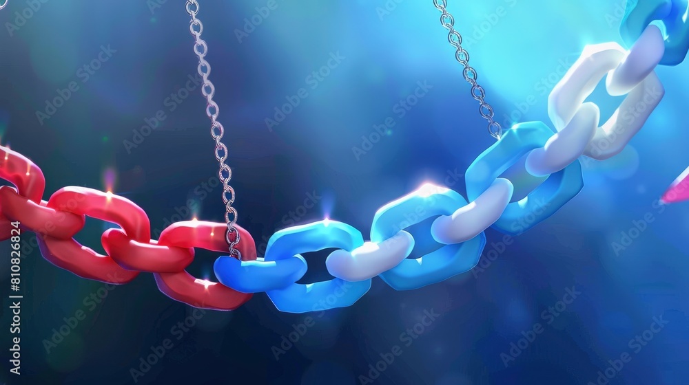 Memorial Day Crafting Paper Chains In Red, White, And Blue, Linking ...