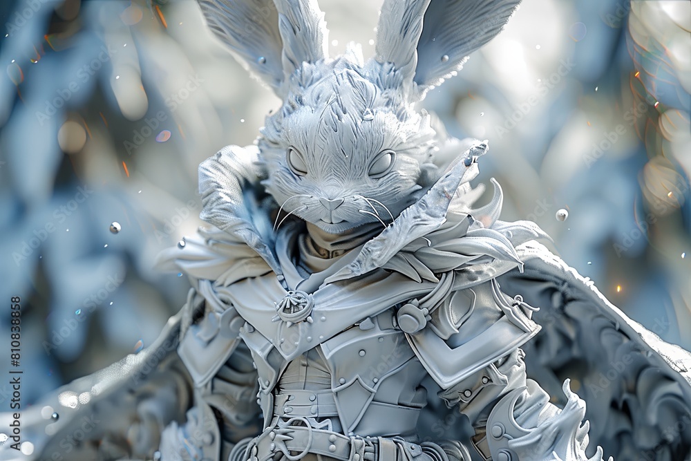 Anthropomorphic Evil Villain Bunny Magician - Detailed 3D Concept Art ...
