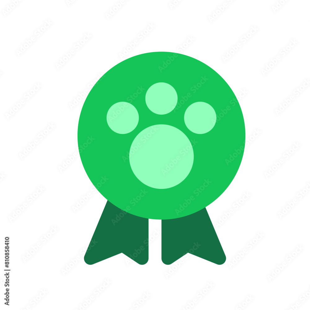 Editable pet badge, award vector icon. Veterinary, animal, pet care ...