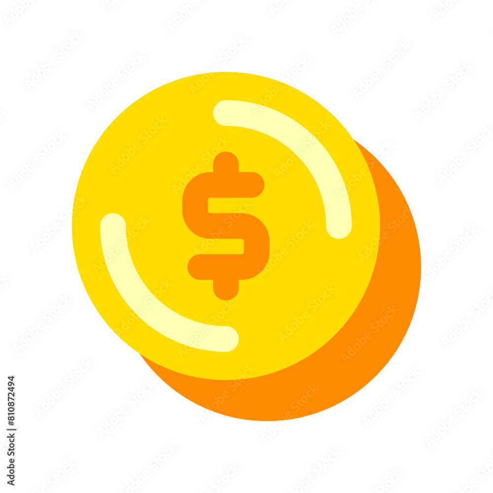 Editable coin change vector icon. Part of a big icon set family ...