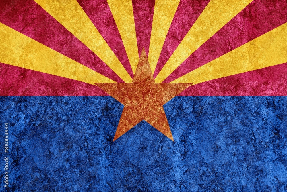 Metallic arizona state flag arizona flag background metallic texture ...