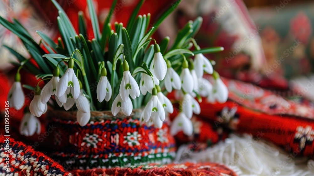 Snowdrops and martenitsa are quintessential symbols of spring embodied ...