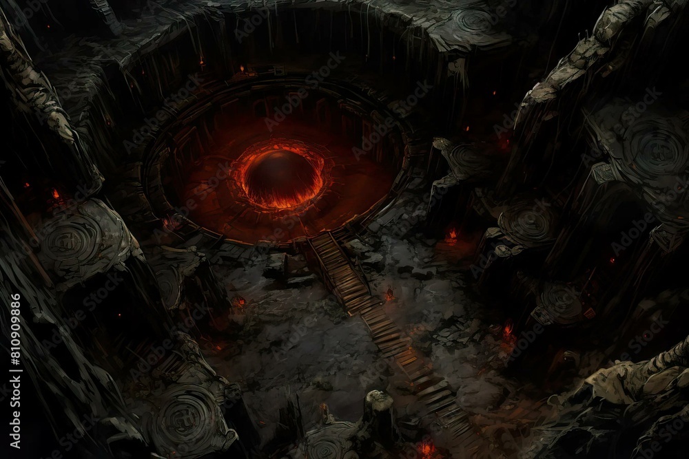 DnD Battlemap cyclops, chamber, mountain, mythical, creature, legend ...