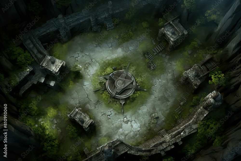 DnD Battlemap mysterious, underground, passage, bewitched, barrows, seo ...