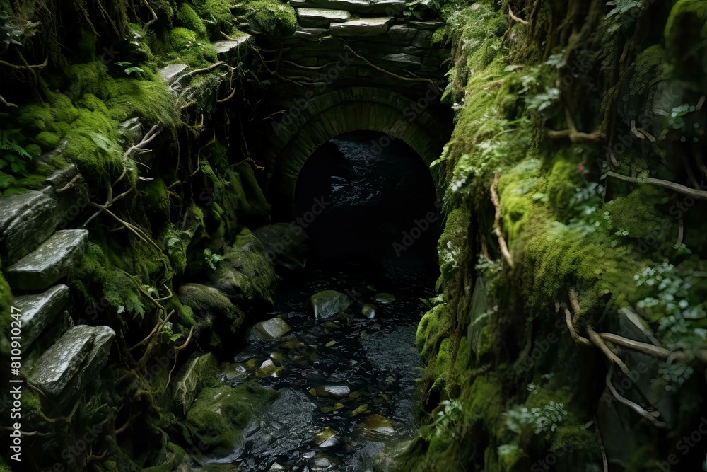 DnD Battlemap trolls, tunnel, beneath, old, stone, bridge Stock ...