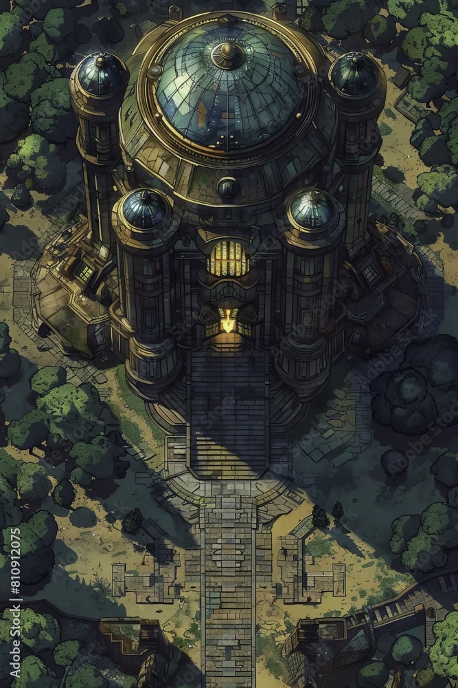 DnD Battlemap church, astral, ascendance, enigmatic, ancient ...