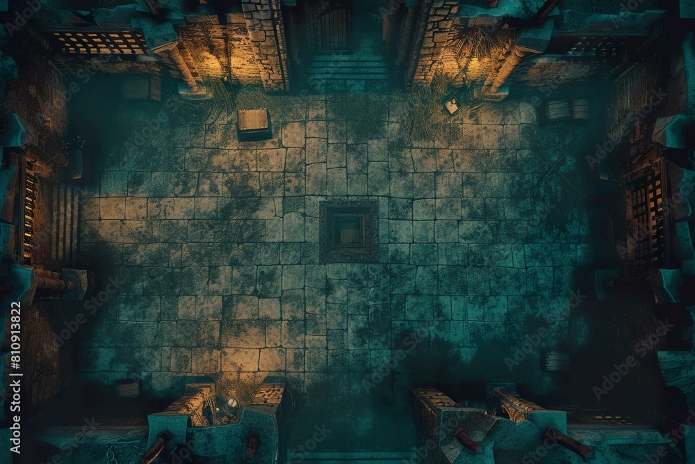 DnD Battlemap corridor, battlemap, mysterious, passageway, torches, map ...