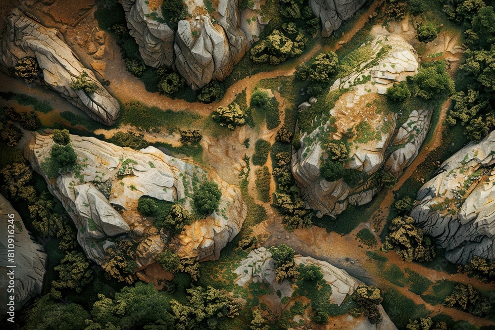 DnD Battlemap mountain, pass, battlemap, detailed, map, terrain Stock ...