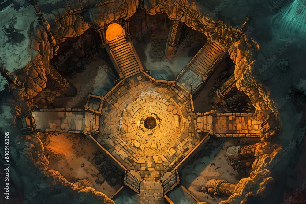 DnD Battlemap Underground, City, Battlemap, Structures, Darkness ...