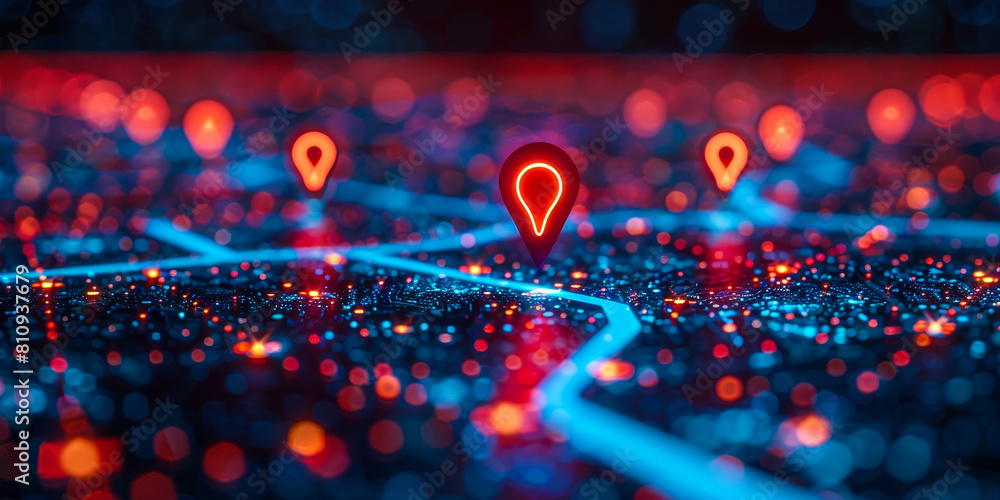 Real-time GPS Tracking Technology: Digital Location Mapping with Map ...