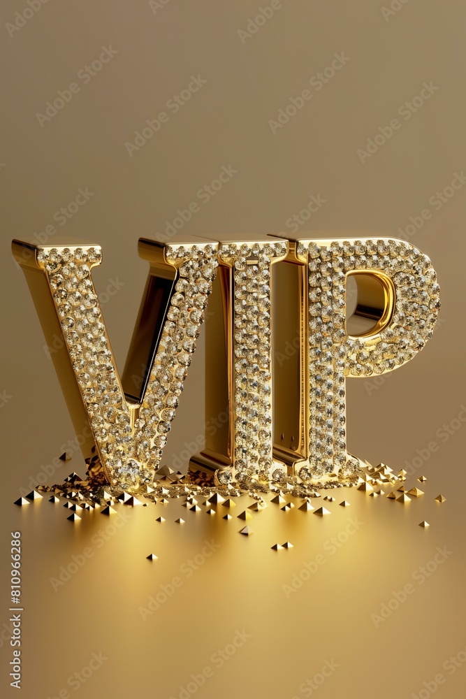 gold metallic standing 3d letters bedazzled with diamonds in shape of ...