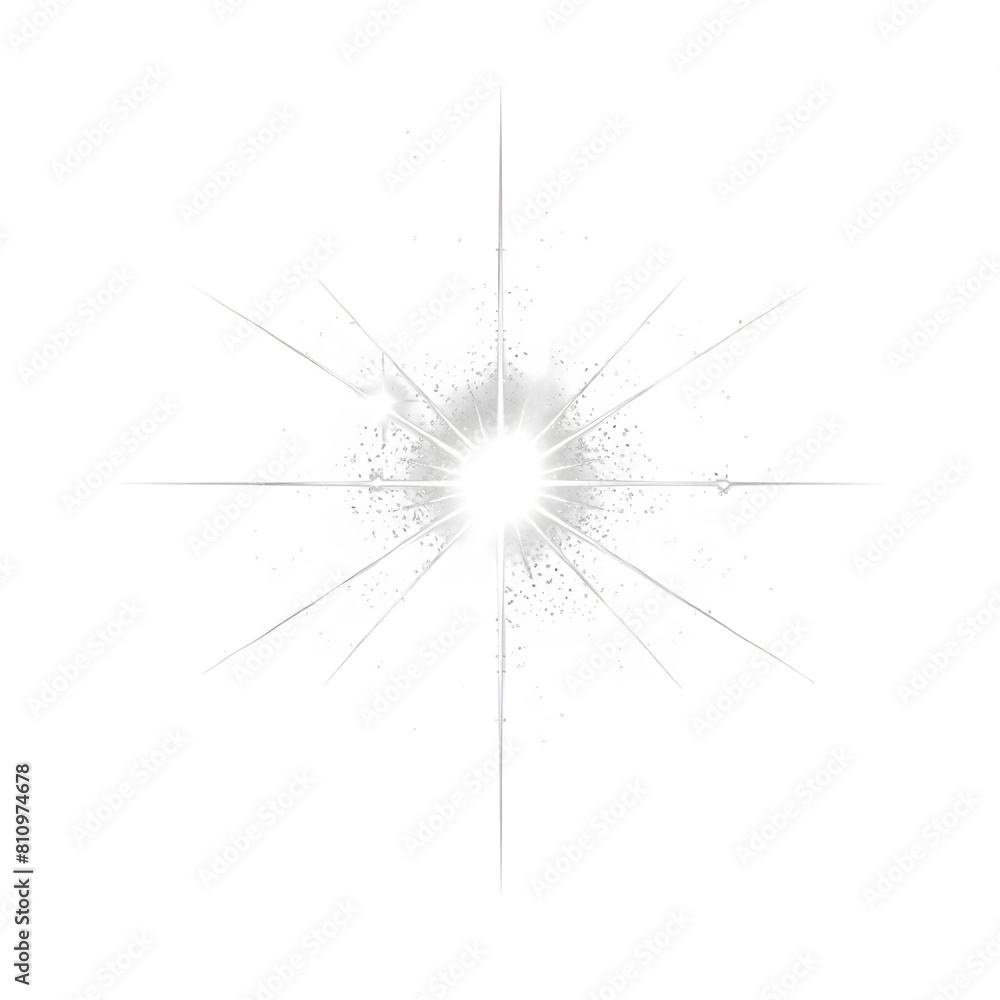 White light effect, white starlight, transparent background, png ...