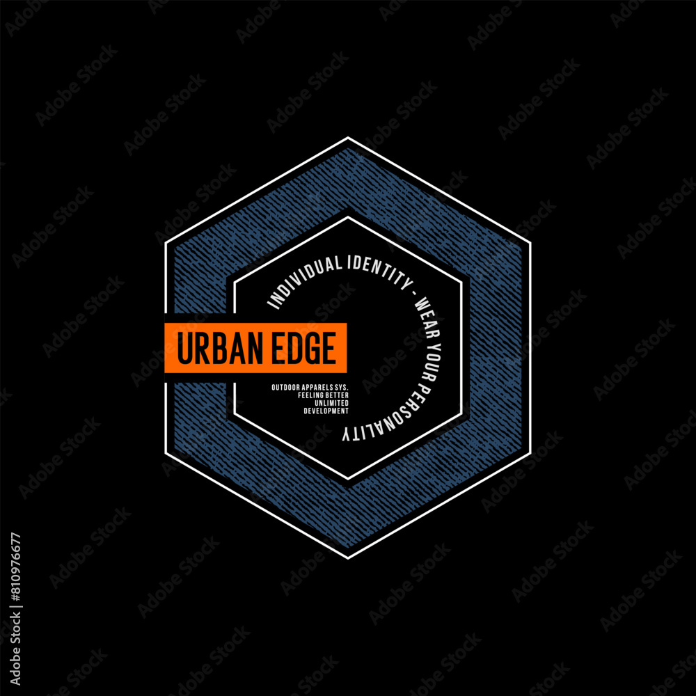 Urban edge, identity, abstract typography motivational quotes modern ...