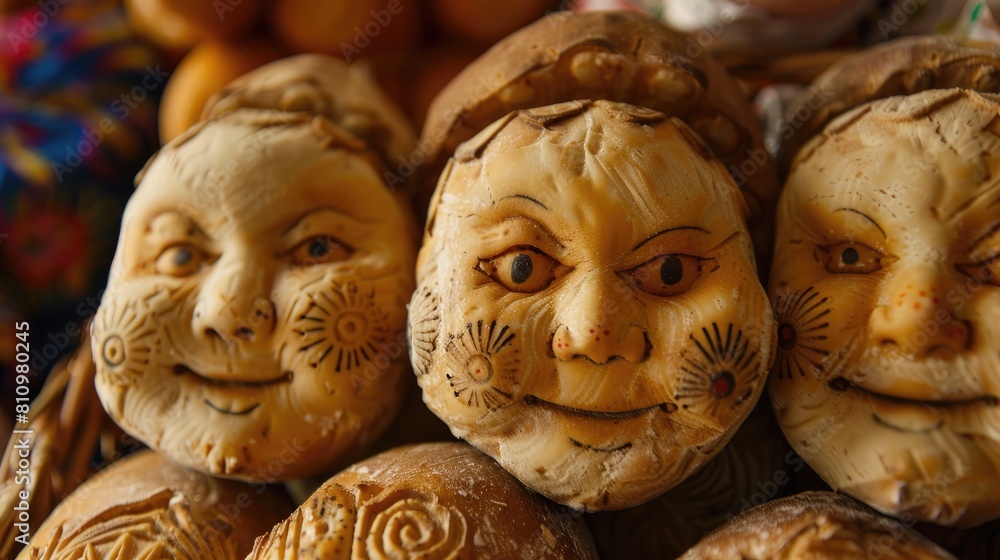 Icon depicting Ecuadorian traditional bread babies also known as ...
