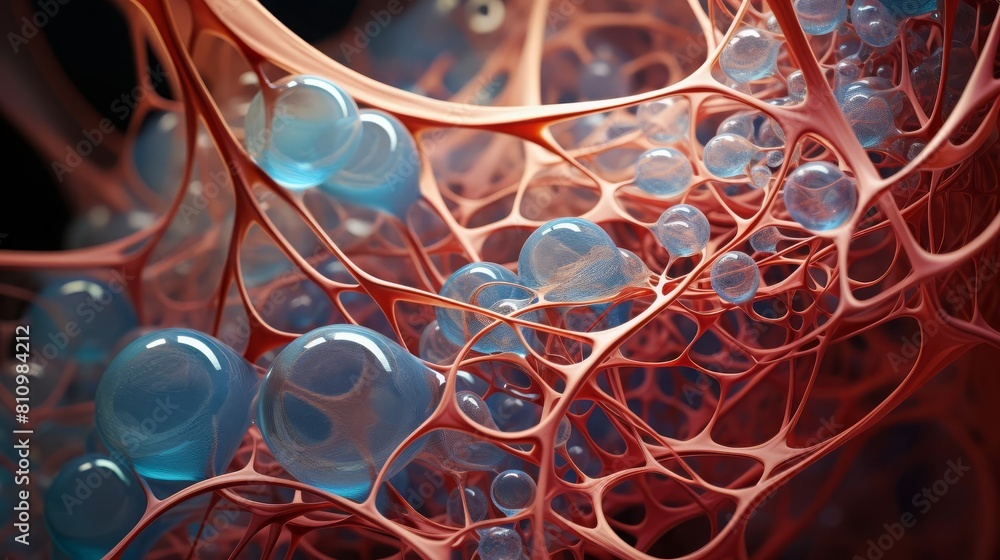 Closeup view of guard cells under a microscope, showing their kidney ...