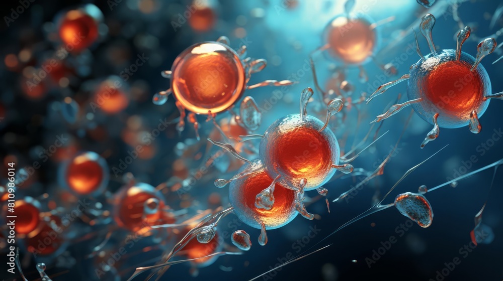 Conceptual image of stem cells in regenerative medicine, highlighting ...