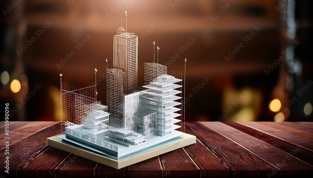 infrastructure building design model highlighting the essence of ...