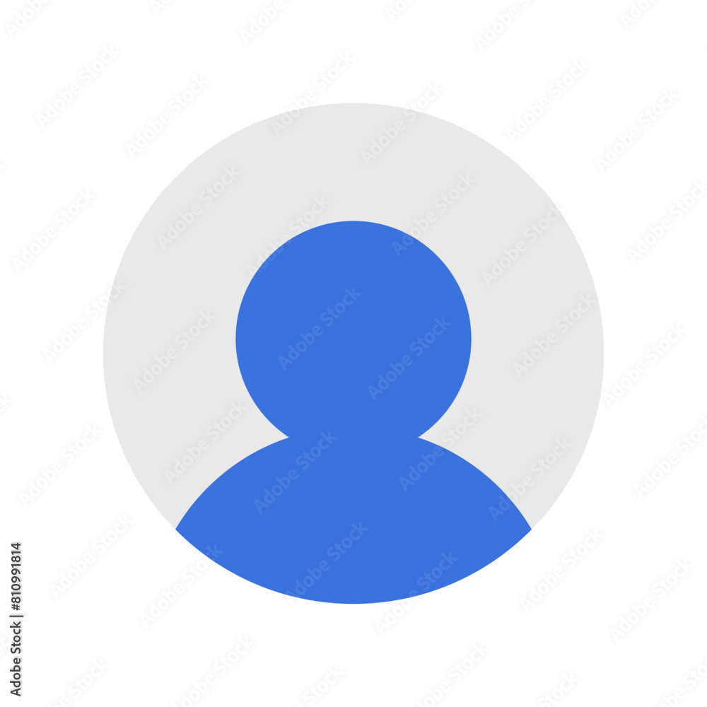 Vector user account profile icon. Black, white background. Perfect for ...