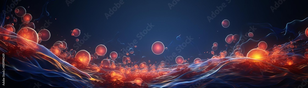 Realistic animation frame of muscle cells during regeneration ...