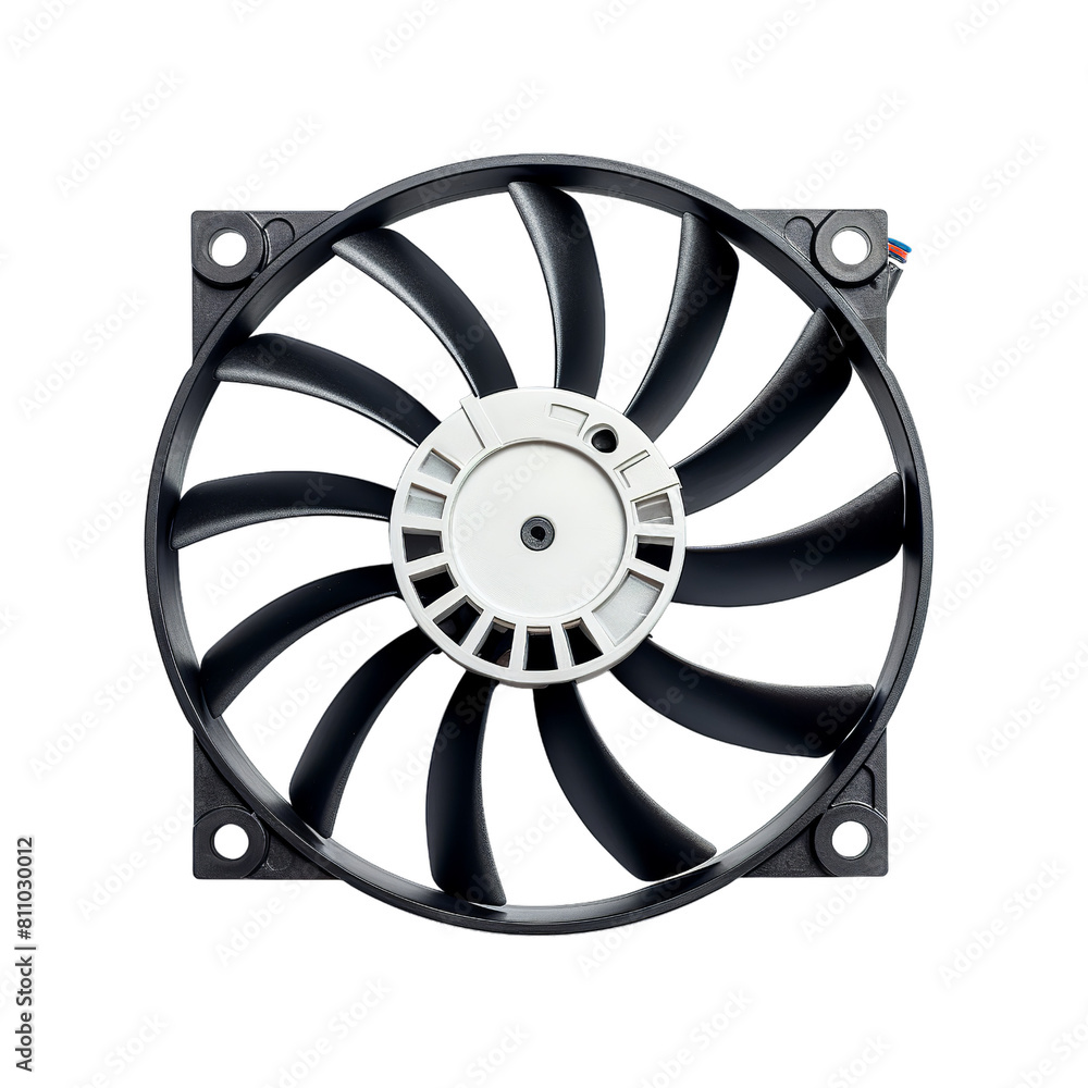 illustration of pc fan cut out ,Isolated on transparent PNG background ...