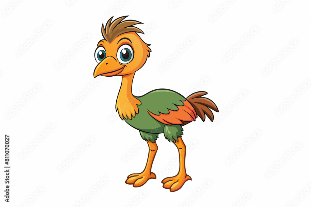 emu chicken cartoon vector illustration Stock Vector | Adobe Stock