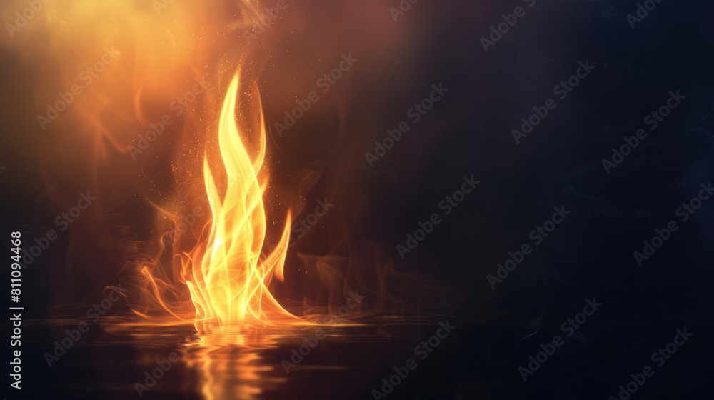 Fiery Pentecostal Flame Illustration., Pentecost a Christian holiday, the descent of the Holy ...