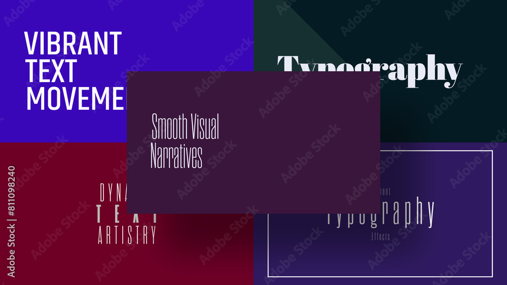 Modern Text Spin | Animated Titles with Control Panels Stock Template ...