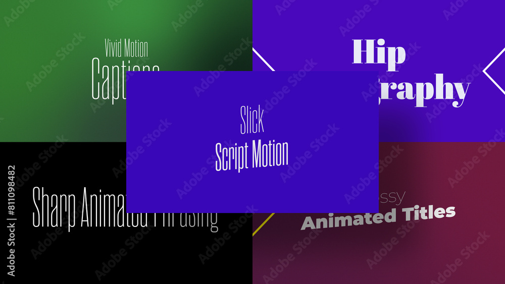 Smooth Text Motion | Animated Titles with Control Panels Stock Template ...
