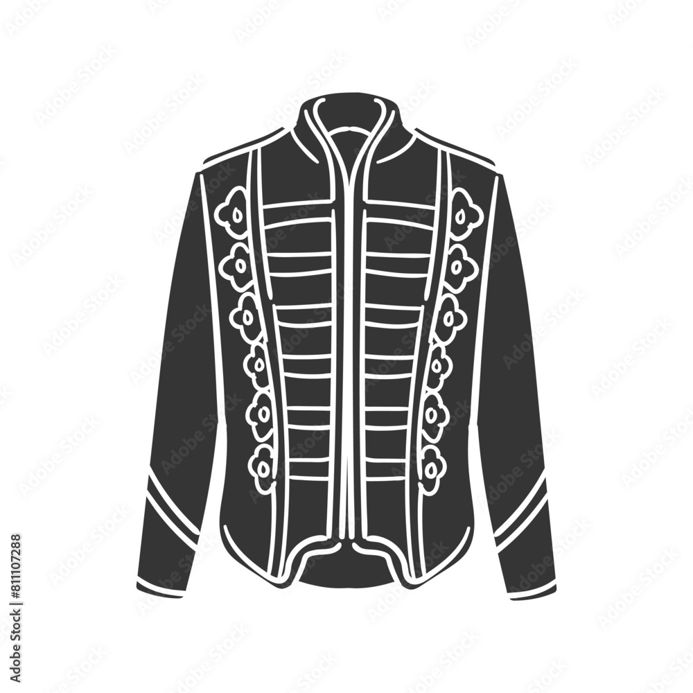 Marching Band Icon Silhouette Illustration. Jacket Vector Graphic ...