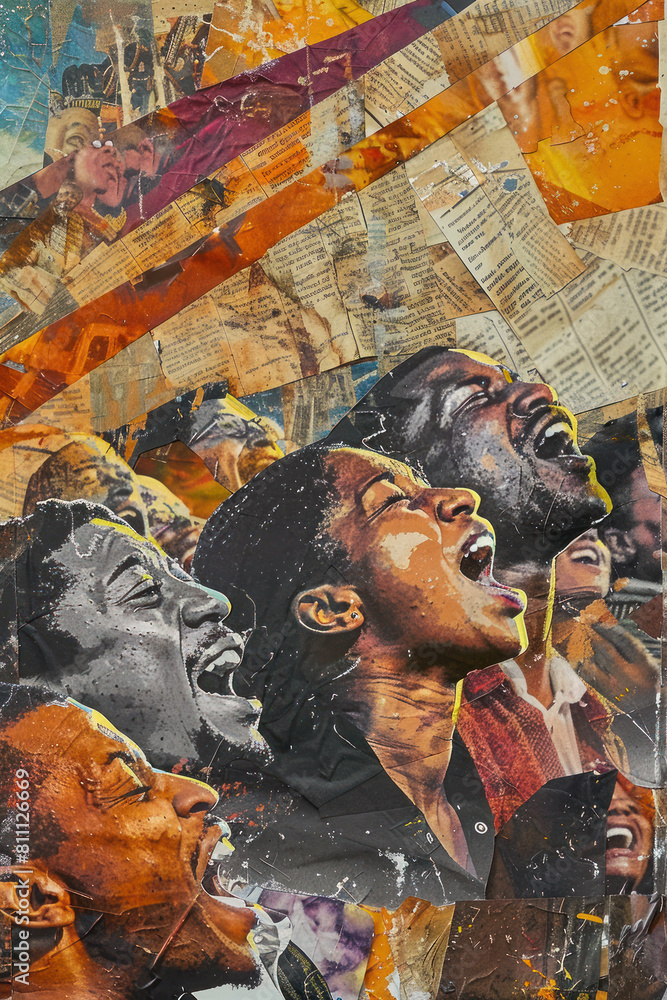 Revival Meetings Mixed Media Collage, Pentecost a Christian holiday ...