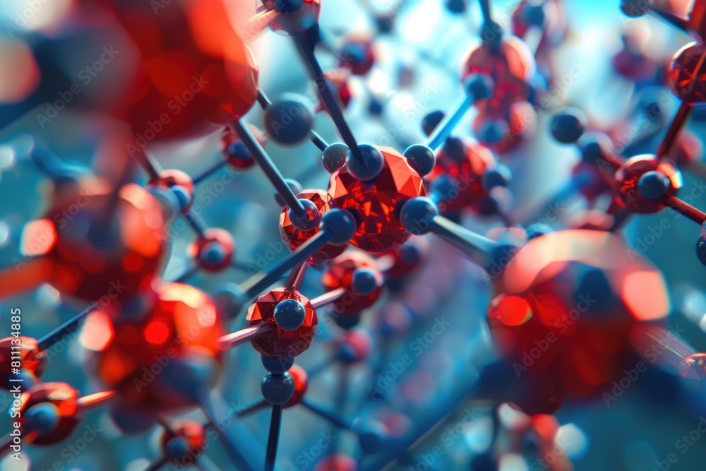 Iron atoms, illustrating the magnetic properties and dense packing in a ...