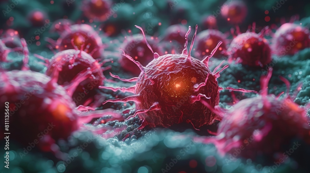 This is a microscopic image of cancer cells. Cancer cells are abnormal ...