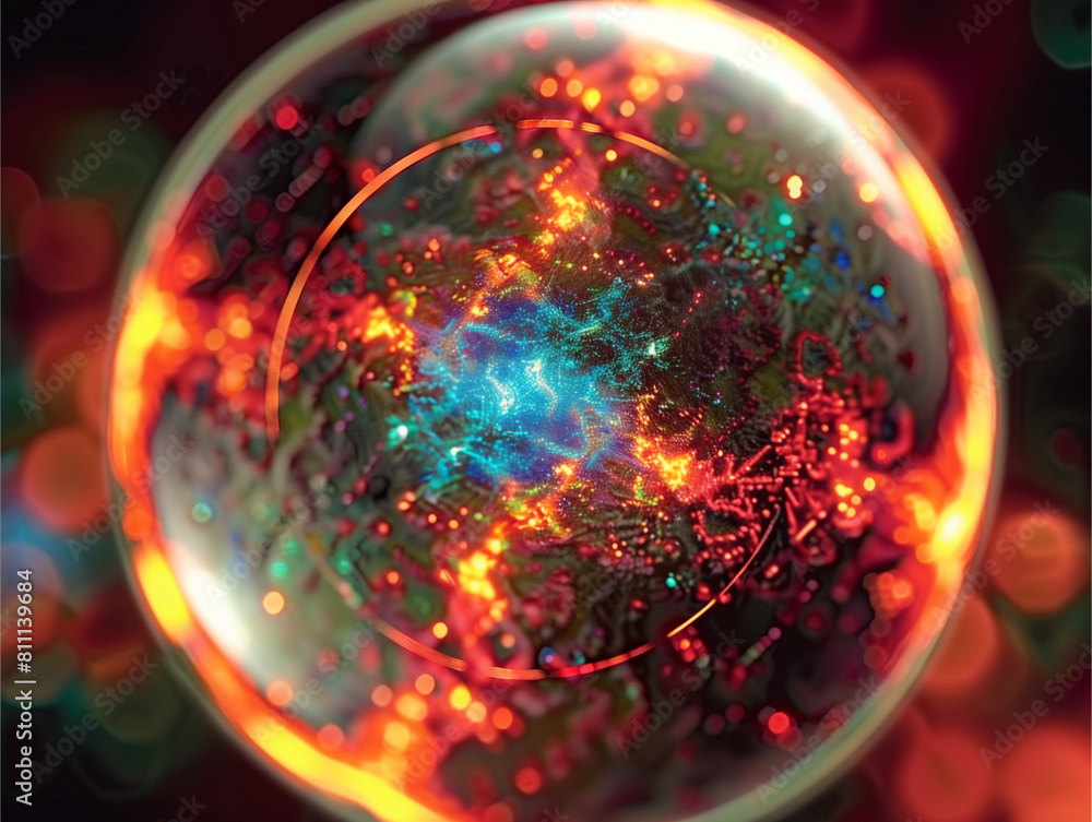 Inside a quark physics Stock Photo | Adobe Stock