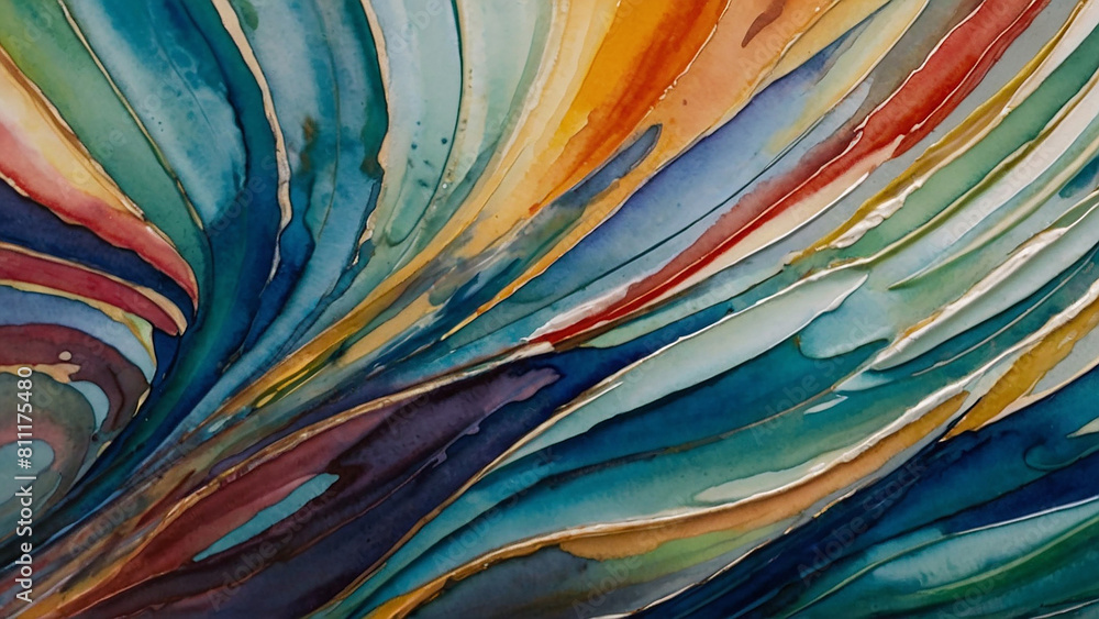 background Dive into the world of abstract watercolors, where each ...