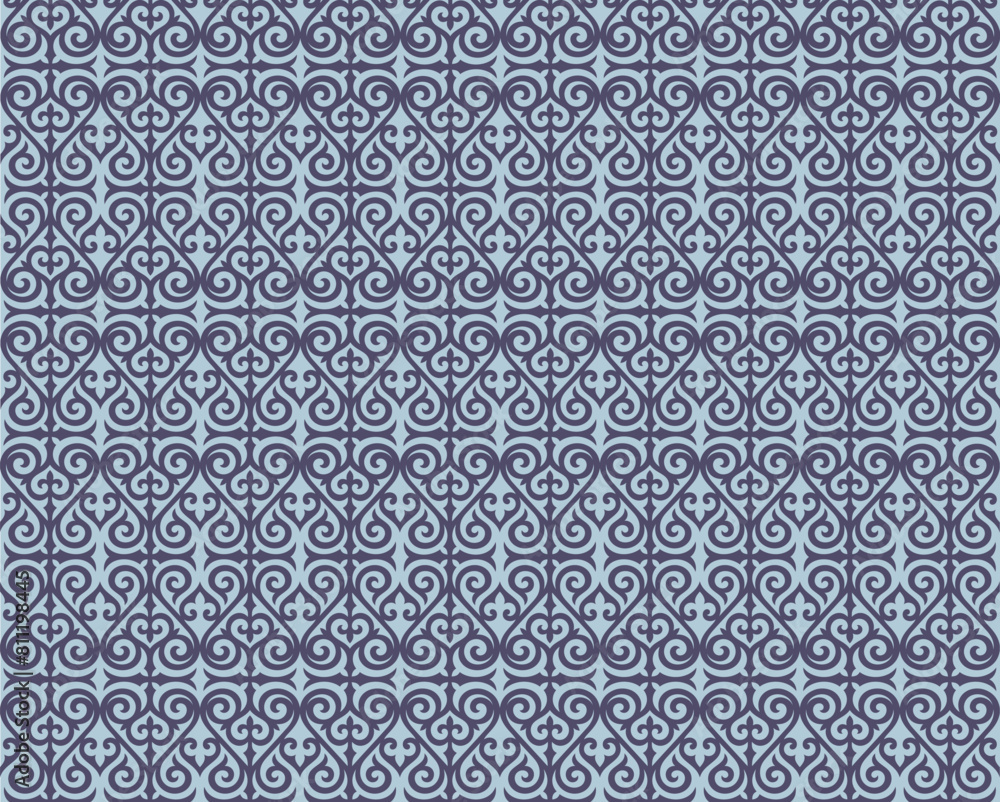 Seamless patterns. Kazakh ornaments. Traditional patterns of Kazakhs ...