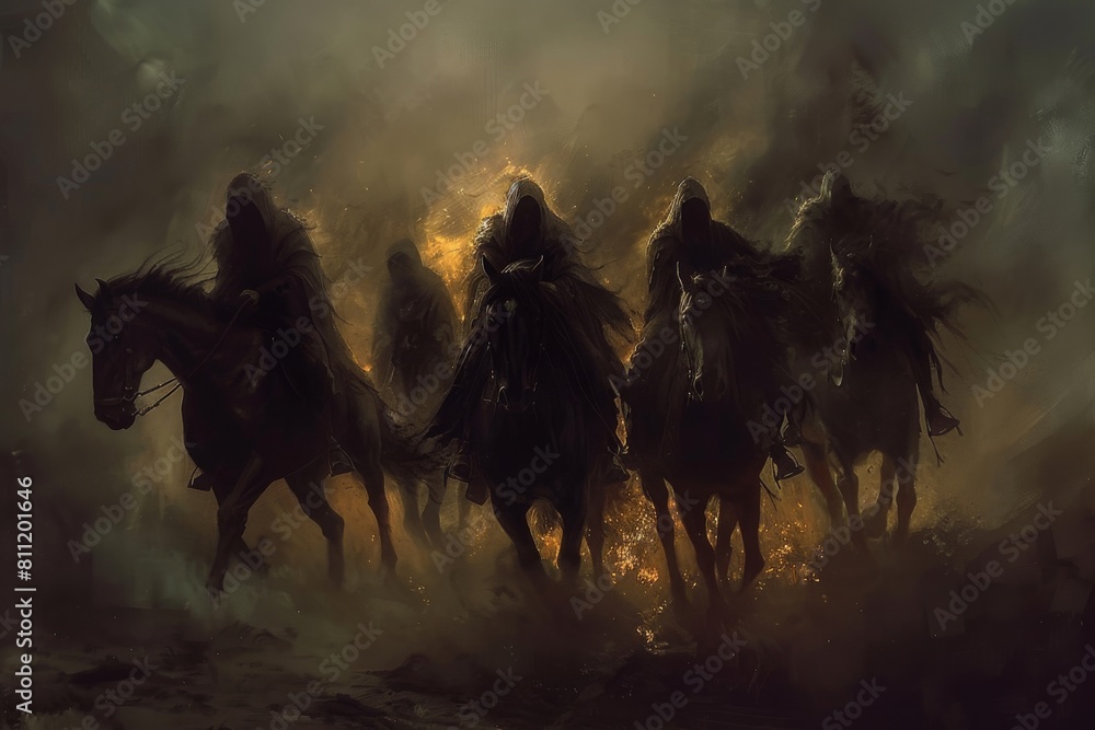 The four horsemen of the apocalypse: prophetic figures - symbolic ...