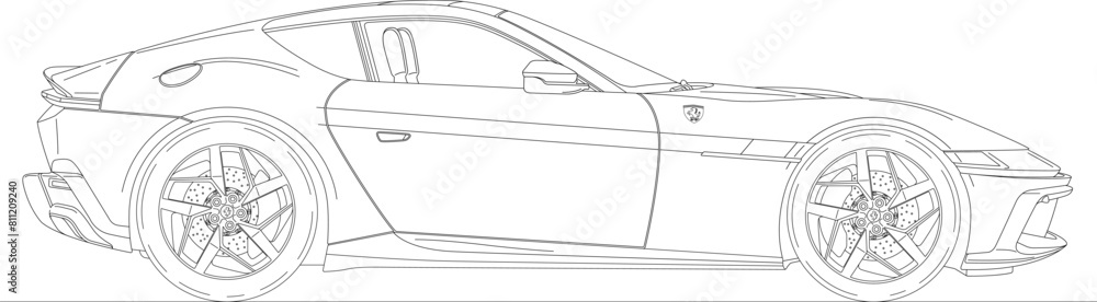 Maranello, Modena, Italy, may 2024, new Ferrari 12 Cilindri (12 ...